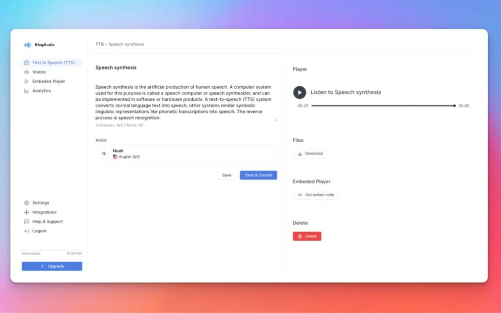 BlogAudio - AI Tools | AI Tools