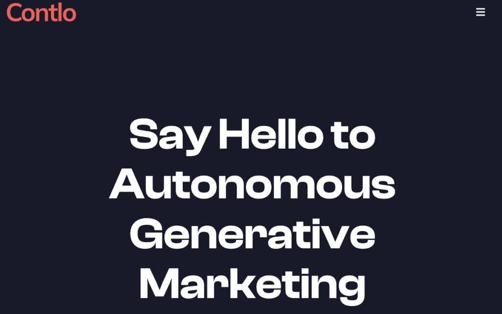Contlo: Grow Your Business with AI Marketing Platform - AI Tools | AI Tools