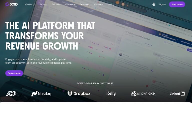 Gong: Your Revenue Intelligence Platform - AI Tools | AI Tools