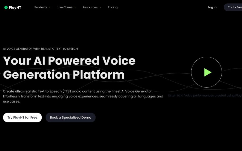 Play.ht - AI Tools | AI Tools