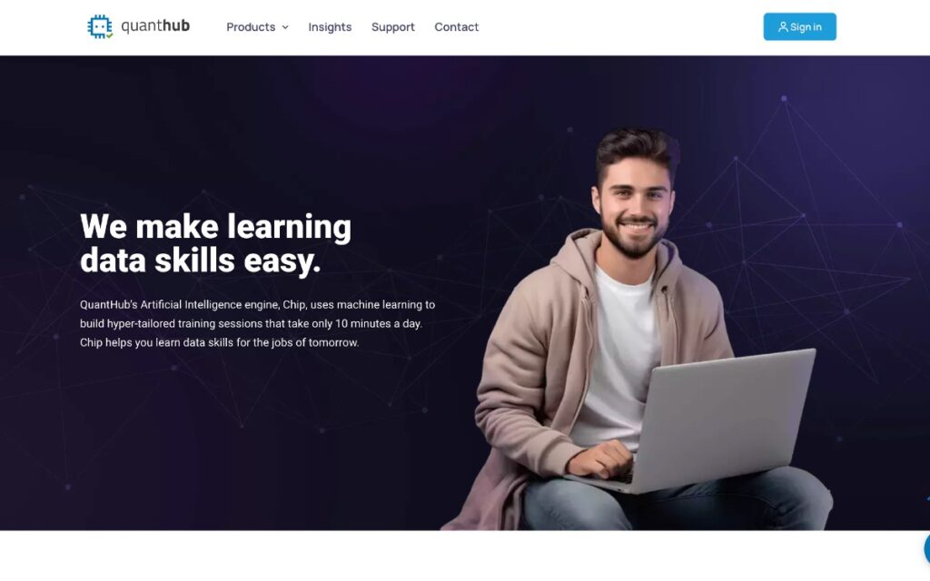 QuantHub: Platform for Building Data Skills - AI Tools | AI Tools