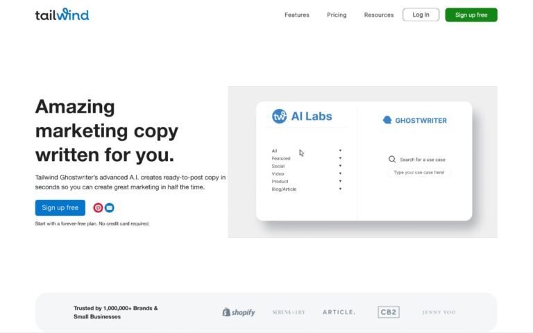 Tailwind: Your AI Writer - AI Tools | AI Tools