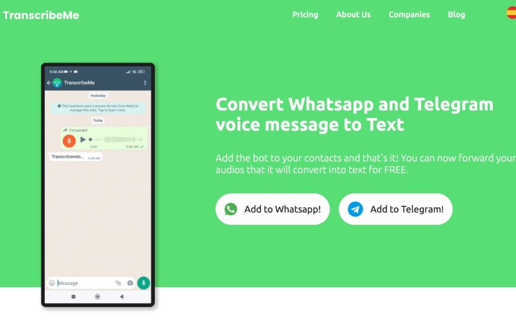 TranscribeMe: Transcribe Audio and Video Files - AI Tools | AI Tools