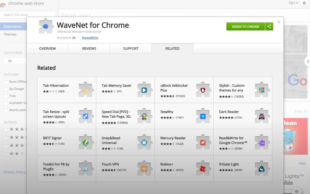WaveNet for Chrome: Transform Highlighted Text to Audio - AI Tools | AI Tools