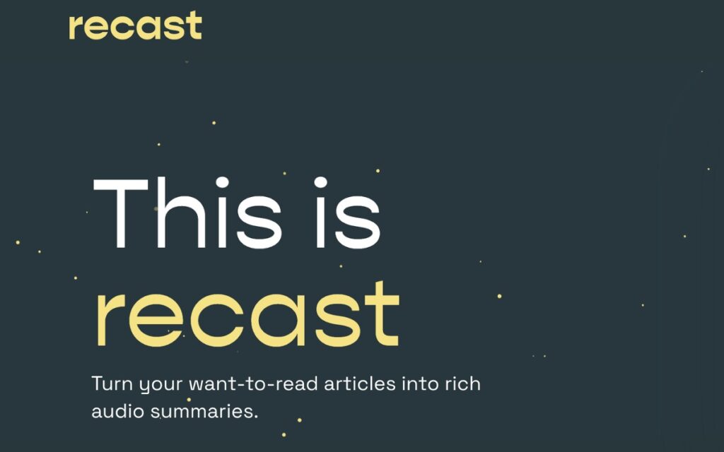 Recast - AI Tools | AI Tools
