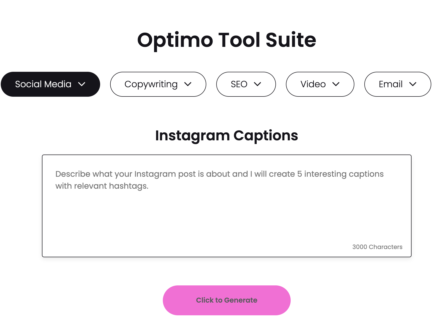Optimo: Speed up Your Marketing Tasks - AI Tools | AI Tools