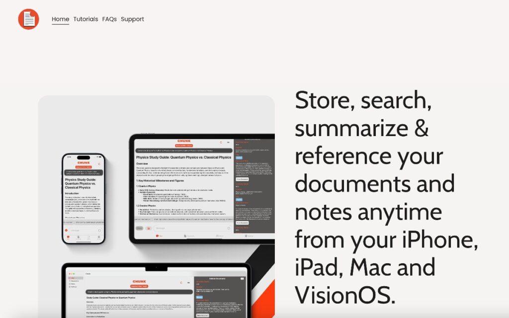 Chunk: Transform Your Documents & Notes - AI Tools | AI Tools Chunk: Transform Your Documents & Notes - AI Tools | AI Tools