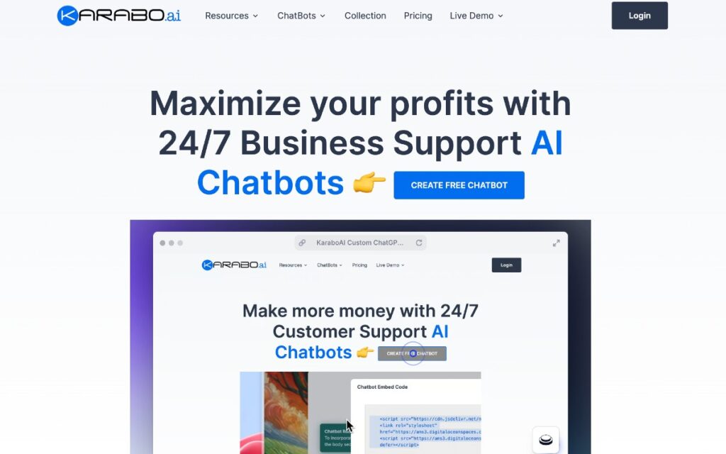 KaraboAI: Create Custom AI Chatbots - AI Tools | AI Tools