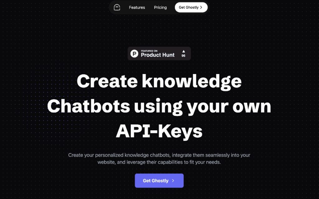 Ghostly: Build Customizable Chatbots - AI Tools | AI Tools Ghostly: Build Customizable Chatbots - AI Tools | AI Tools