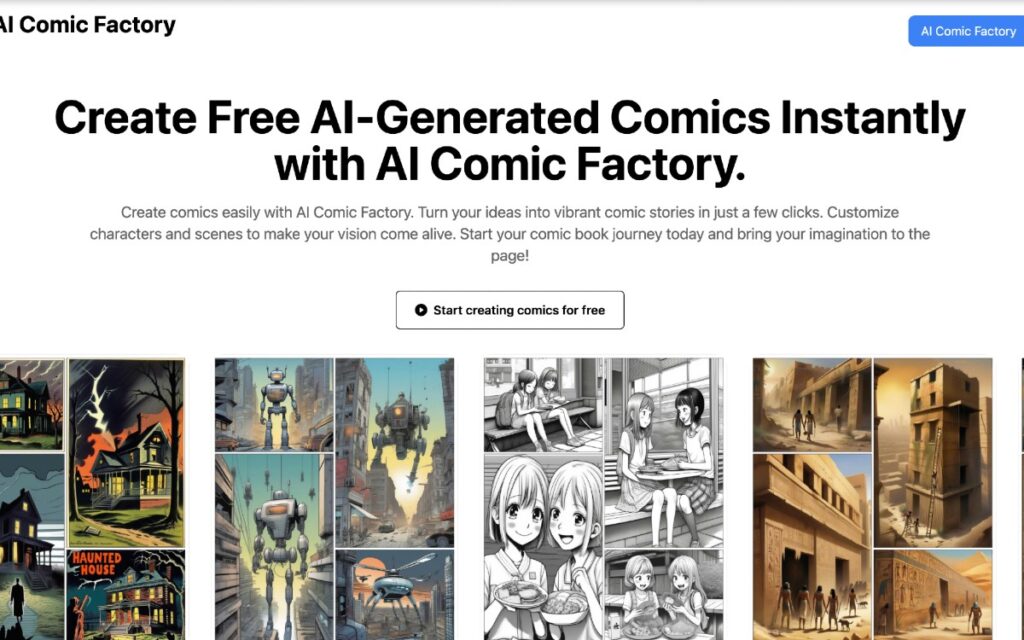 AI Comic Factory: Create Comics with AI - AI Tools | AI Tools