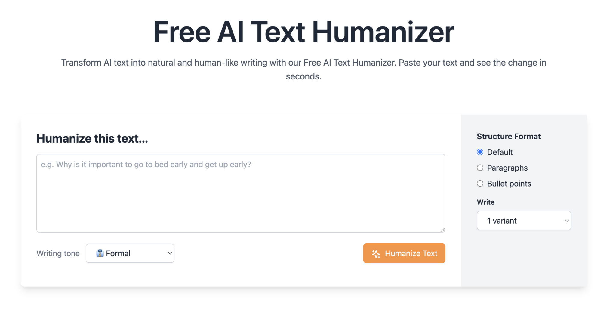 Humanizar IA: Humanize Your AI Generated Text - AI Tools | AI Tools