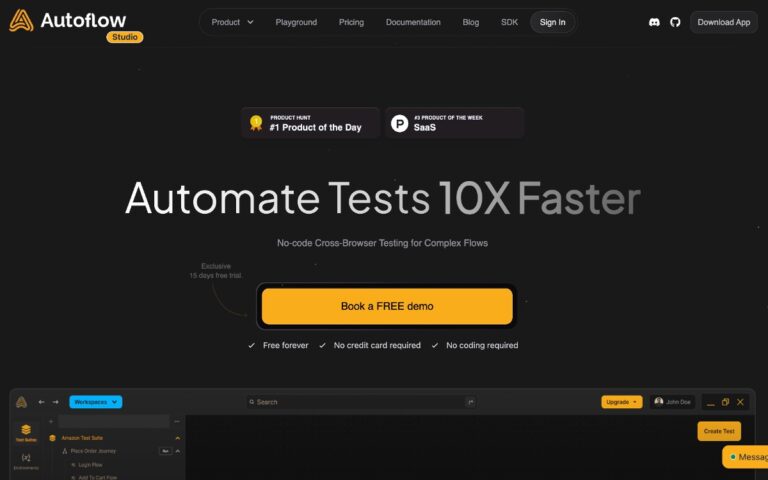 Autoflow: Create Automated Processes for QA or Developer Repetitive Tasks - AI Tools | AI Tools