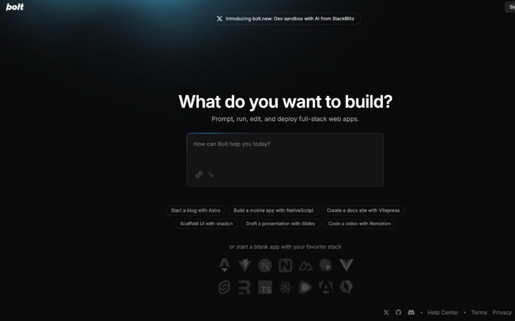 Bolt: Build Web Applications with AI from a Browser - AI Tools | AI Tools