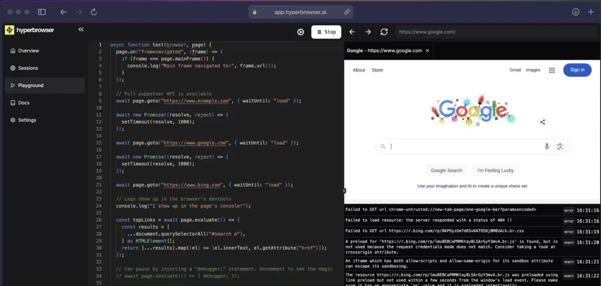 Hyperbrowser: Run and Scale Headless Browsers with AI - AI Tools | AI Tools