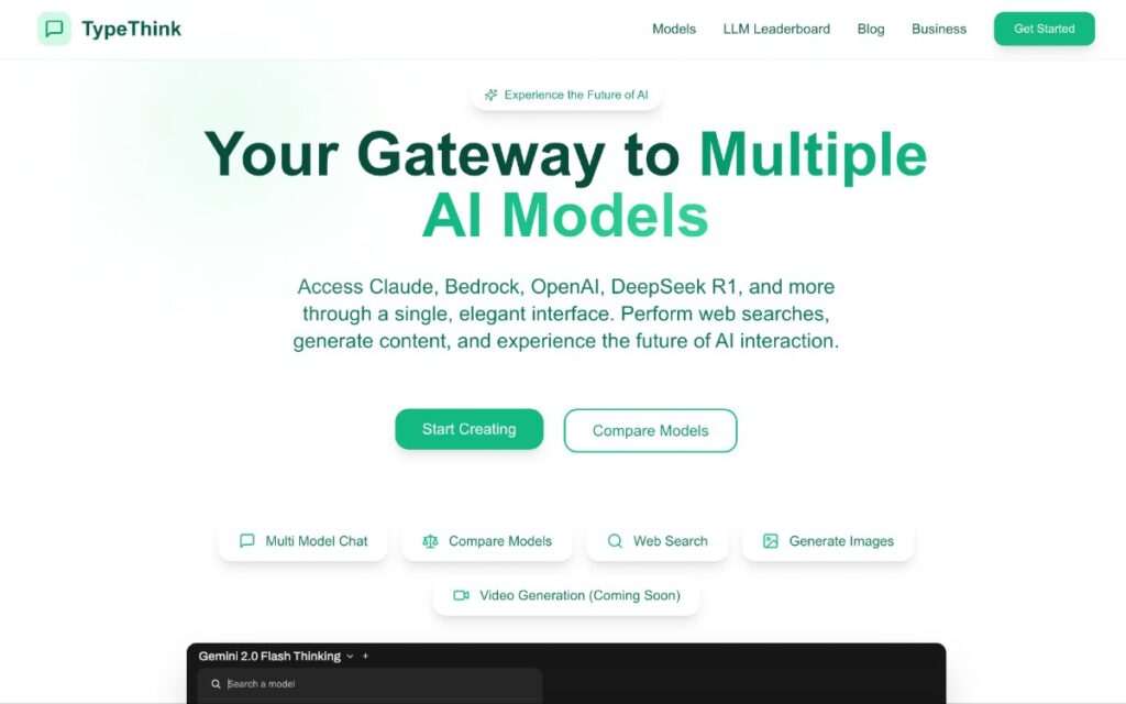 TypeThinkAI: Simplify Your Access to Multiple AI Models - AI Tools | AI ...